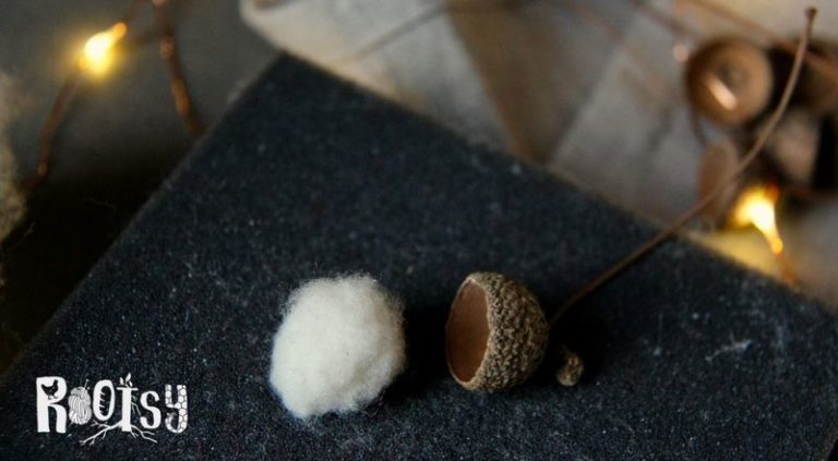 How to Make Felted Acorns to Bring Nature Indoors - Rootsy Network