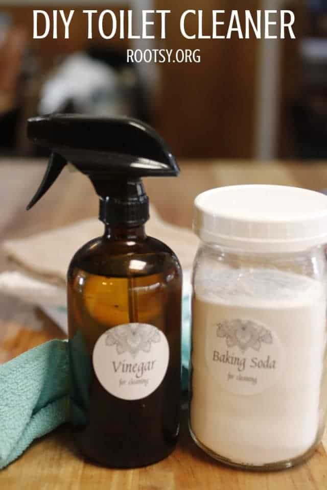 How to Clean a Toilet Using Vinegar and Baking Soda - Rootsy Network